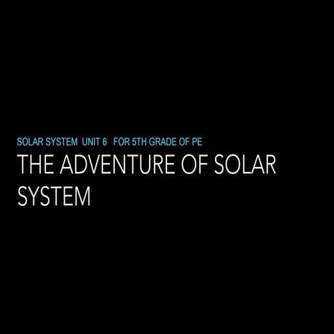 The solar system unit6 | PPT