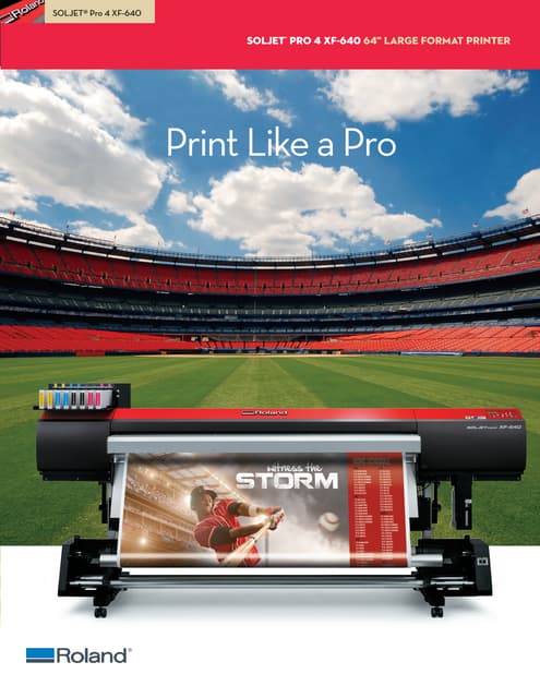 Roland soljet ej 640 print cutter 64 | PDF