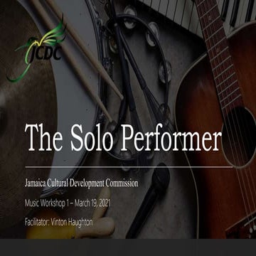 The Solo Performer - How To Make The Best Performances | PPTX