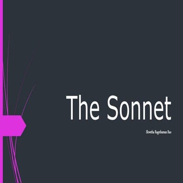 The Sonnet | PPTX