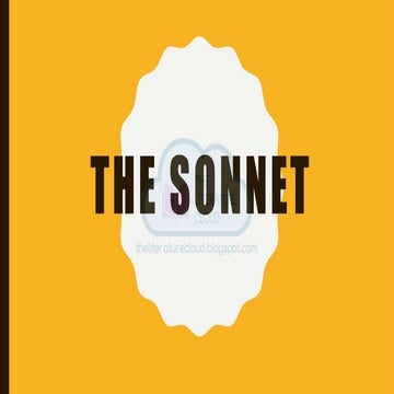 The sonnet | PDF
