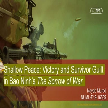 The Sorrow of War | PPTX