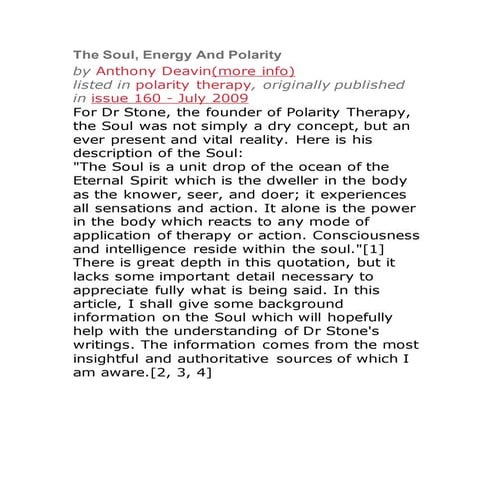 The soul, energy and polarity .. | DOCX