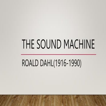 The Sound Machine.pptx