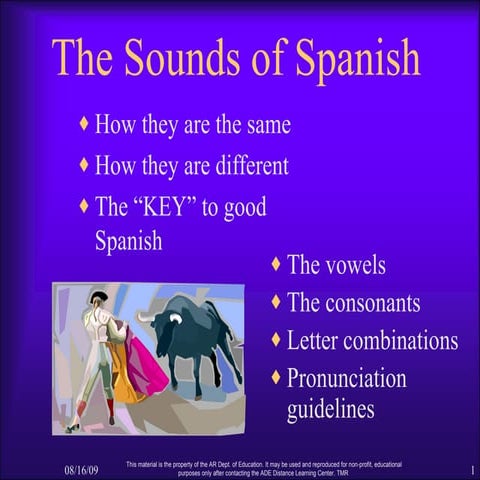 The Sounds Of Spanish | PPT