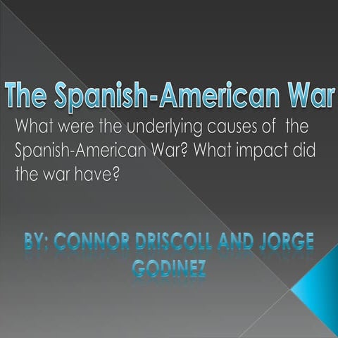 Spanish American War Presentation | PPTX