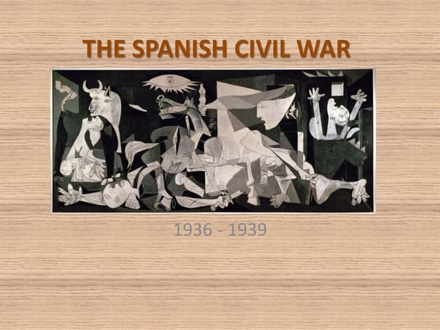 Spanish civil war | PPTX