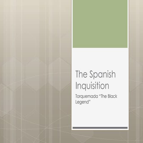 The Spanish Inquisition | PPTX