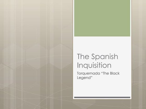 Spanish Inquisition | PPT