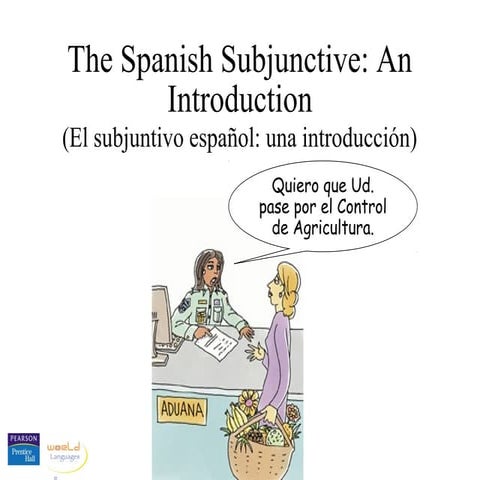 The Spanish subjunctive | PPT