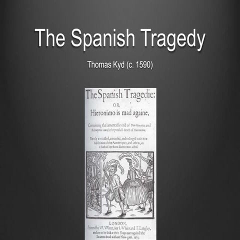 The Spanish Tragedy | PPT