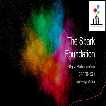 The Sparks Foundation Digital Marketing | PPT
