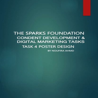 Posters for The Sparks Foundation Task -4 | PDF