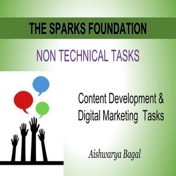 The sparks foundation task | PPT