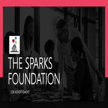 job Advertisement for GRIP task#3 TSF | PPT