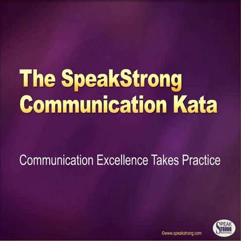 Communication kata | PPTX
