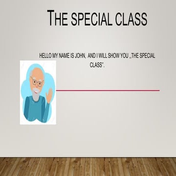 The special class | PPTX