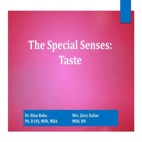 Sense Organ: Tongue | PPTX