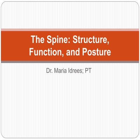 The spine | PPTX