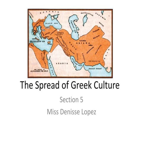 The spread of greek culture | PPT