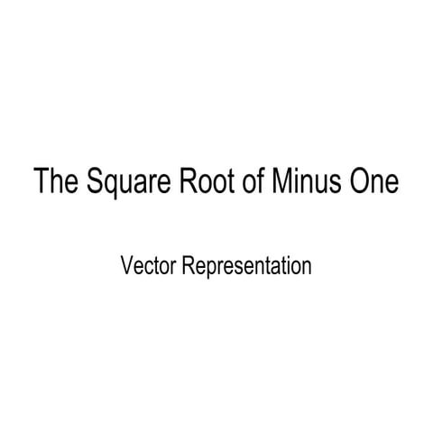 The square root of minus one | PPT