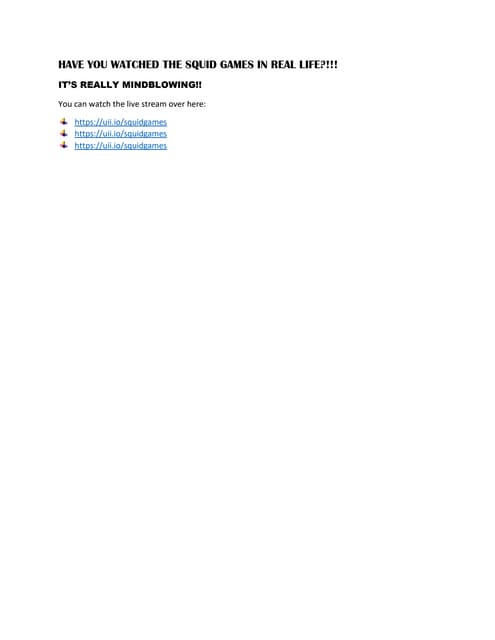 Real life squid game | PDF