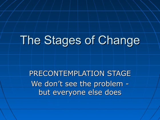 Transtheoretical Model (Stages of Change Model) | PPTX | Parenting ...