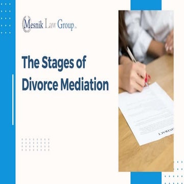 The Stages of Divorce Mediation | PPTX