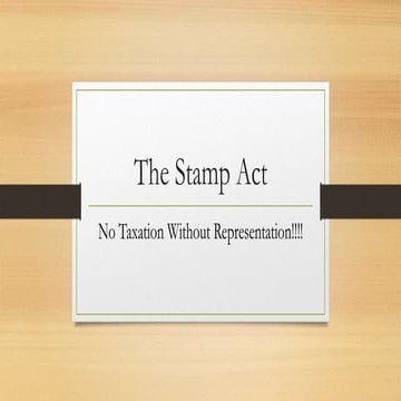 The stamp act ppt images | PPTX