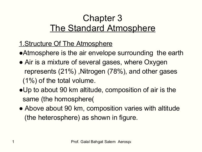 The standard atmosphere