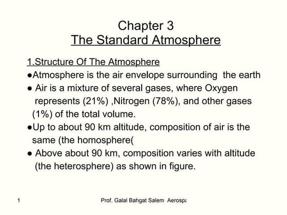 The International Standard Atmosphere (ISA) | PDF