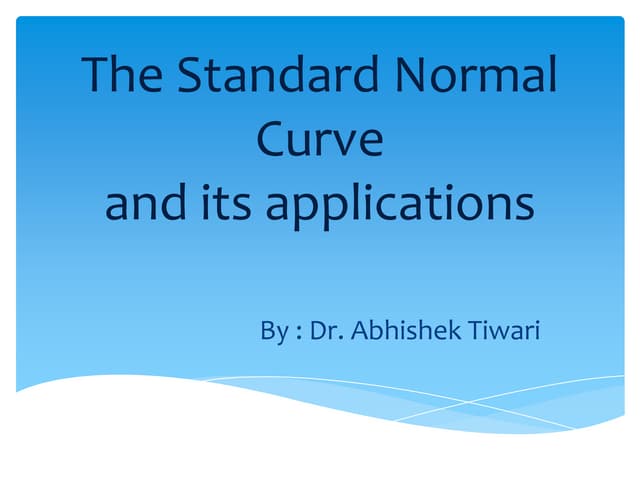 Normal distribution | PPTX