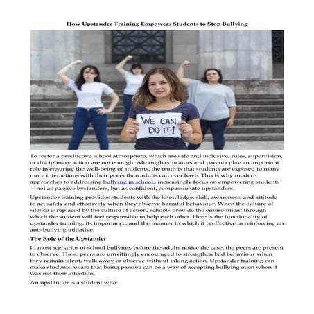 he Stand-Up Project is a training program | DOCX