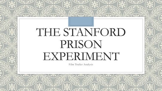Groups- Obedience_Stanford Prison | PPT