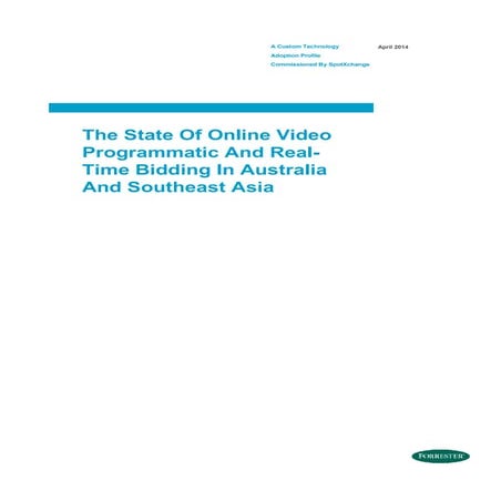 The State of Online Video Programmatic and RTB | PDF | Home Entertainment Systems | Consumer ...