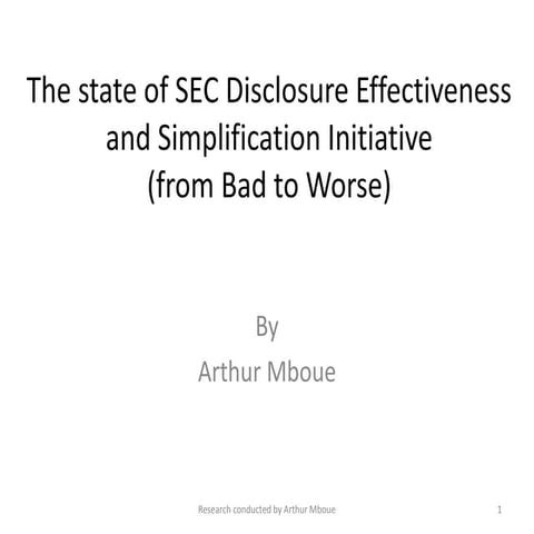 SEC compliance and disclosure, Form 8-K (sample) | PPTX