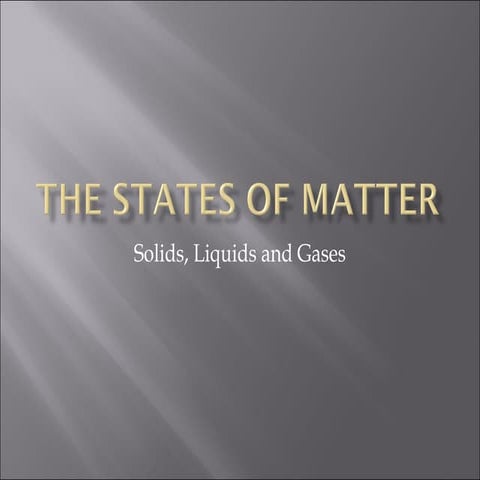 States of Matter Power Point and stages o | PPTX