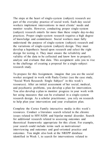 Assignment 1 Creating a Single-System (Subject) Design StudyThe.docx