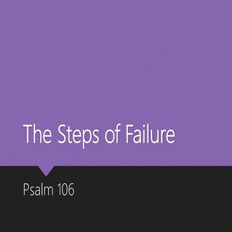 The steps of failure | PPT