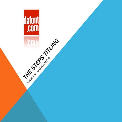 The steps titling | PPT