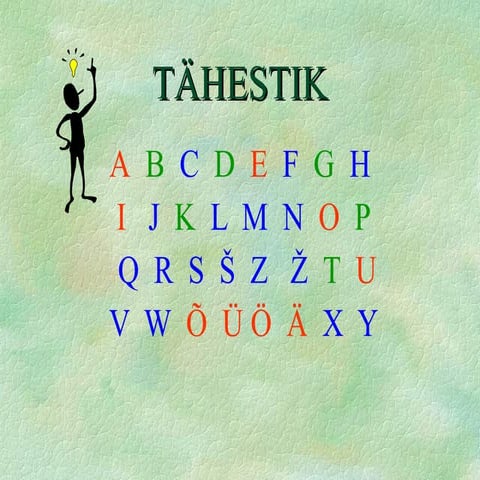 Tähestik esitlus | PPT