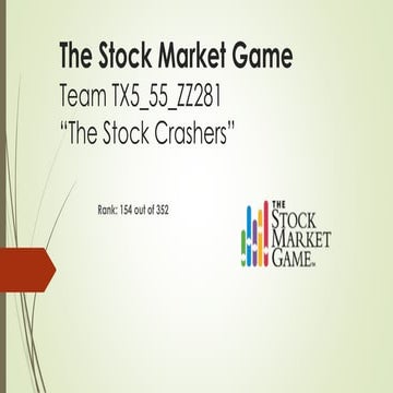 The stock market game presentation | PPTX