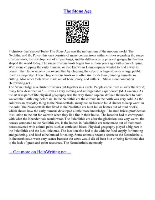 Stone age technology | PPT