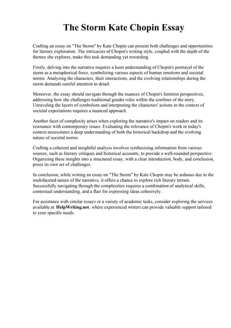 The Story Of An Hour Analysis Essay.pdf