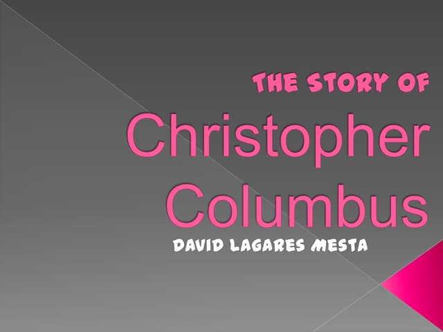Christopher Columbus | PPT | Cruises | Travel Type