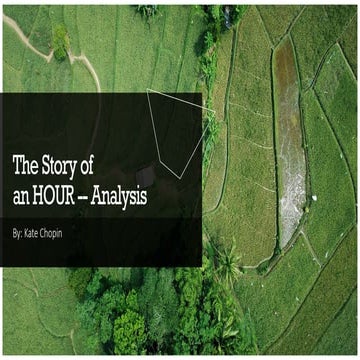 The story of an hour analysis | PDF
