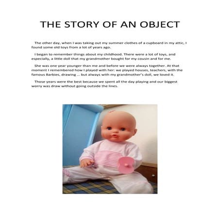 The story of an object | DOCX