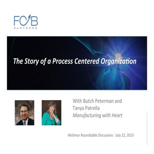 FCB Partners Webinar: The Story of a Process Centered Organization | PDF