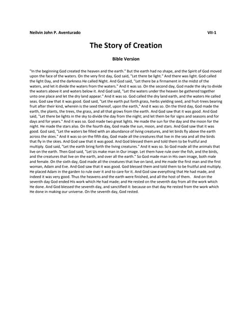 Creation story | PPT