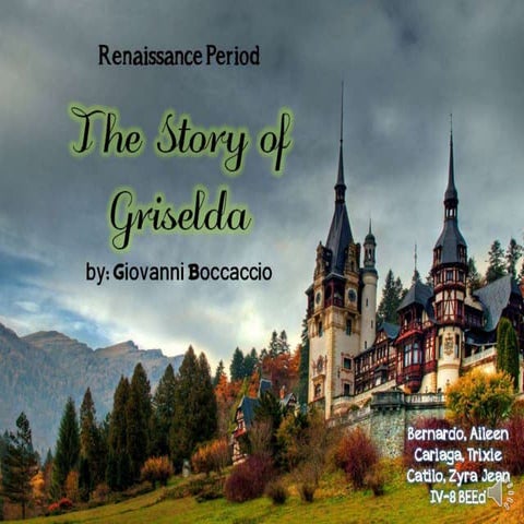 The Story of Griselda by Giovanni Boccaccio | PPTX